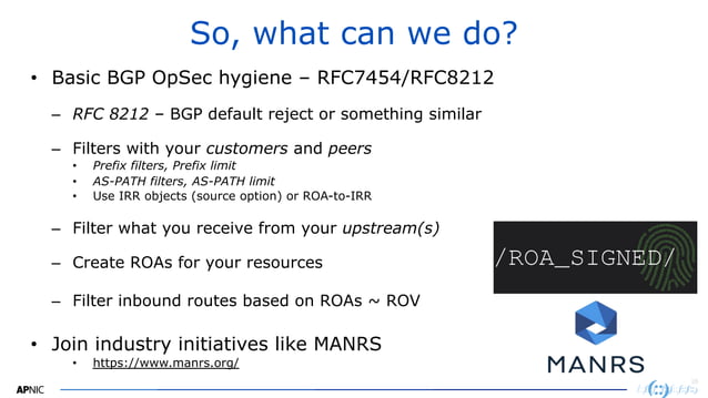 Npnog 5 Securing Internet Routing Ppt