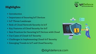 Securing IoT Devices with Cloud Network Security | PPT