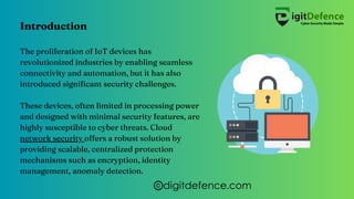 Securing IoT Devices with Cloud Network Security | PPT