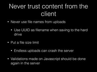 Securing java web applications | PPT