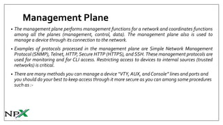 Securing management, control & data plane | PPT