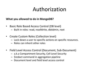 Securing Your MongoDB Deployment | PPTX