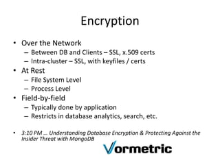 Securing Your MongoDB Deployment | PPTX