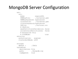 Securing Your MongoDB Deployment | PPTX