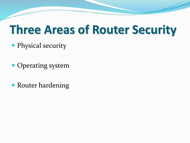 Securing network devices | PPTX