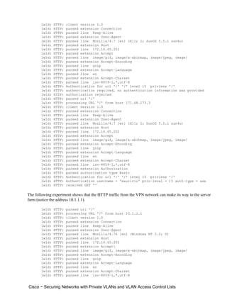 Securing networks with private vla ns and vlan access control lists | PDF