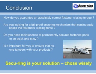 Secu-ring the perfect method for securing threaded fasteners | PPT