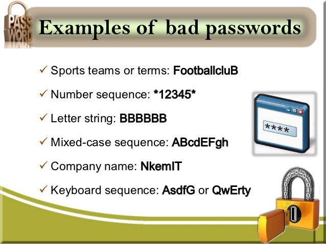Securing password