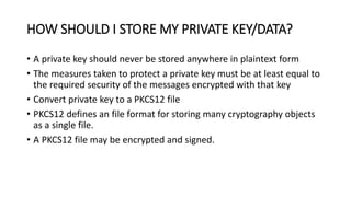 Securing private keys | PPTX