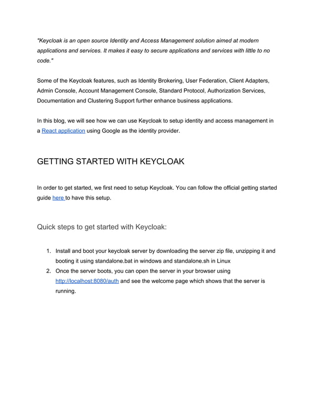 A Detailed Guide To Securing React Applications With Keycloak