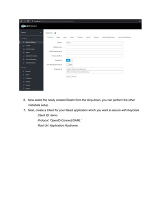 A Detailed Guide to Securing React applications with Keycloak ...