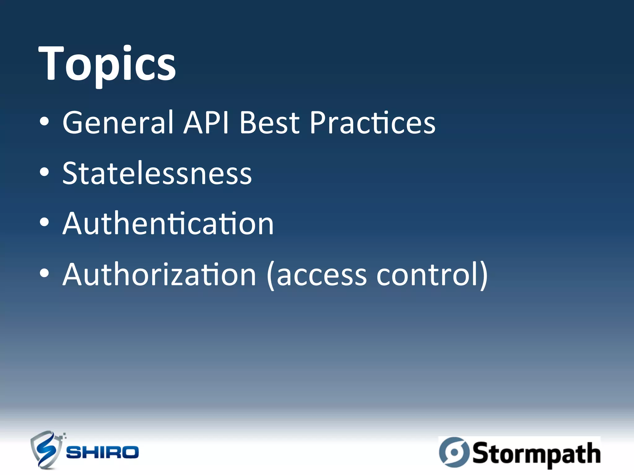 Securing REST APIs | PPT