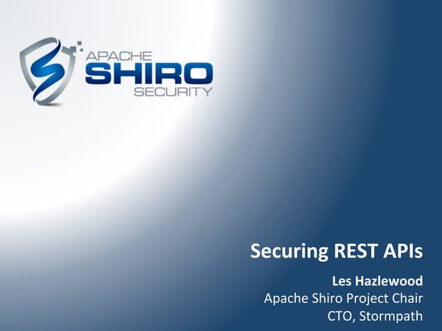 Securing REST APIs | PPT