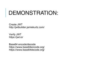Securing RESTful API | PPT
