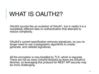Securing RESTful API | PPT
