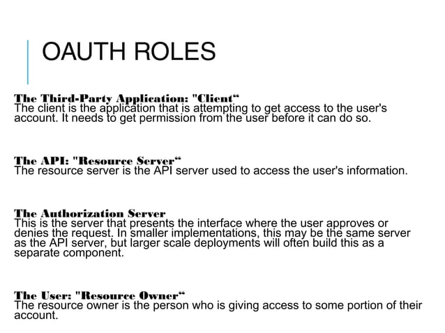 Securing RESTful API | PPT