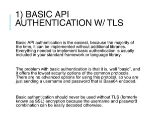 Securing RESTful API | PPT