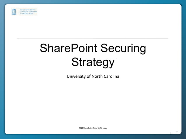 Securing Sharepoint platform | PPTX