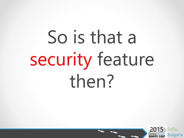 Securing SQL Azure DB? How? | PPT