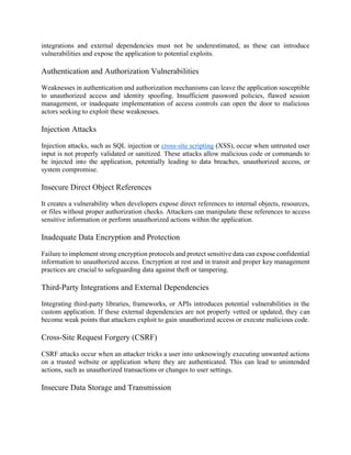 Securing The Future Cybersecurity in Custom Software Application Development.pdf | Information ...