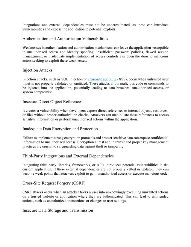 Securing The Future Cybersecurity in Custom Software Application Development.pdf | Information ...