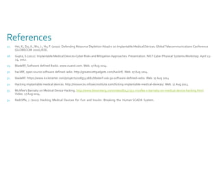 Securing the Healthcare Industry : Implantable Medical Devices | PPT