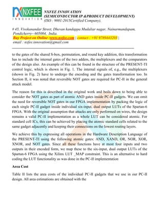 Securing the present block cipher against combined side channel analysis and fault attacks | PDF