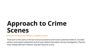 securing the scene of crime in forensic science.pptx