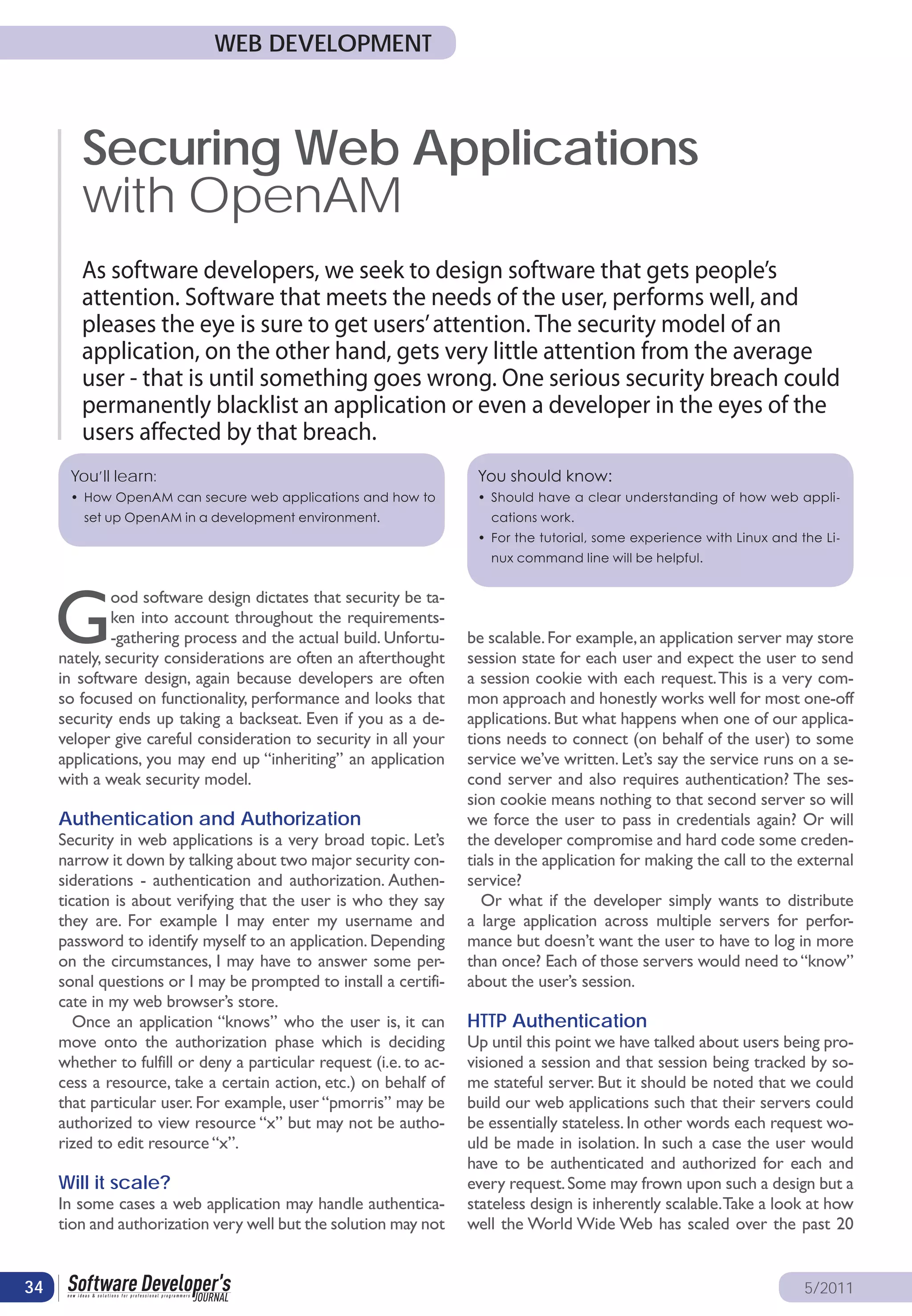 Securing web applications | PDF