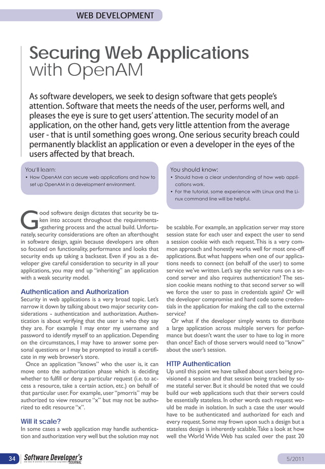 Securing web applications | PDF