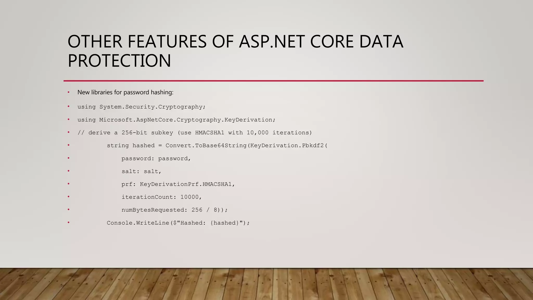 Securing your azure web app with asp.net core data protection | PPT