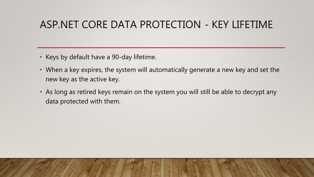 Securing your azure web app with asp.net core data protection | PPT