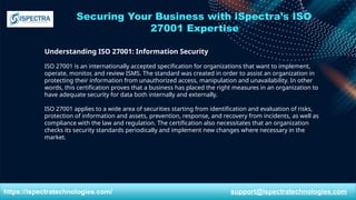 Securing Your Business with iSpectra’s ISO 27001 Expertise | PPT