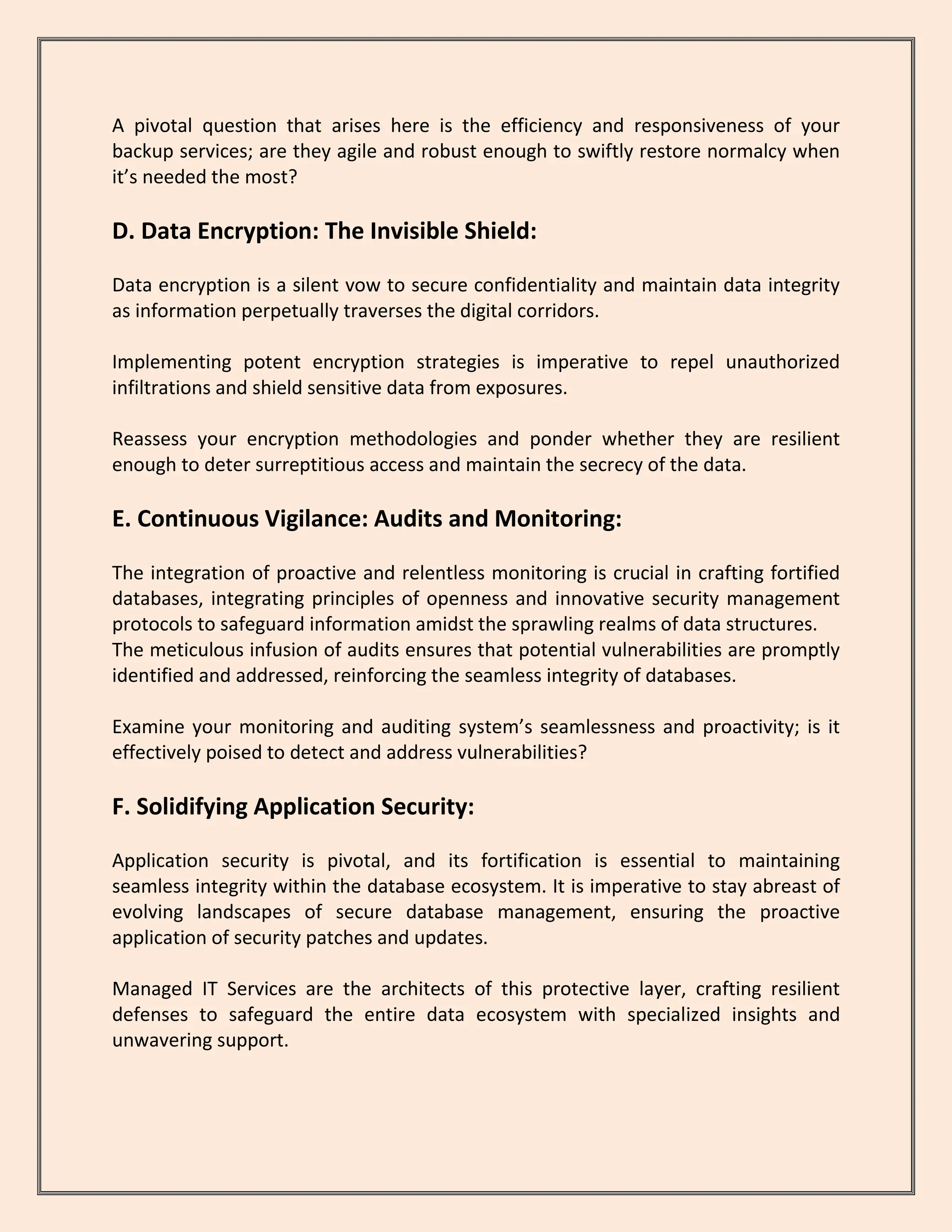 Securing Your Data A Comprehensive Guide To Database Securitypdf Databases Computer