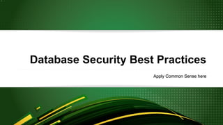 Securing your database servers from external attacks | PPT