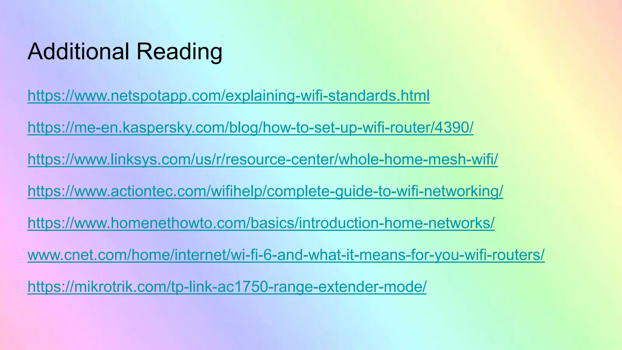 Securing your home wi fi network | PPTX