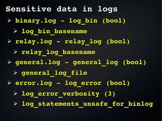 Securing your MySQL server | PPT