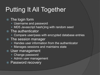 Securing Your Web Applications in ColdFusion | PPT