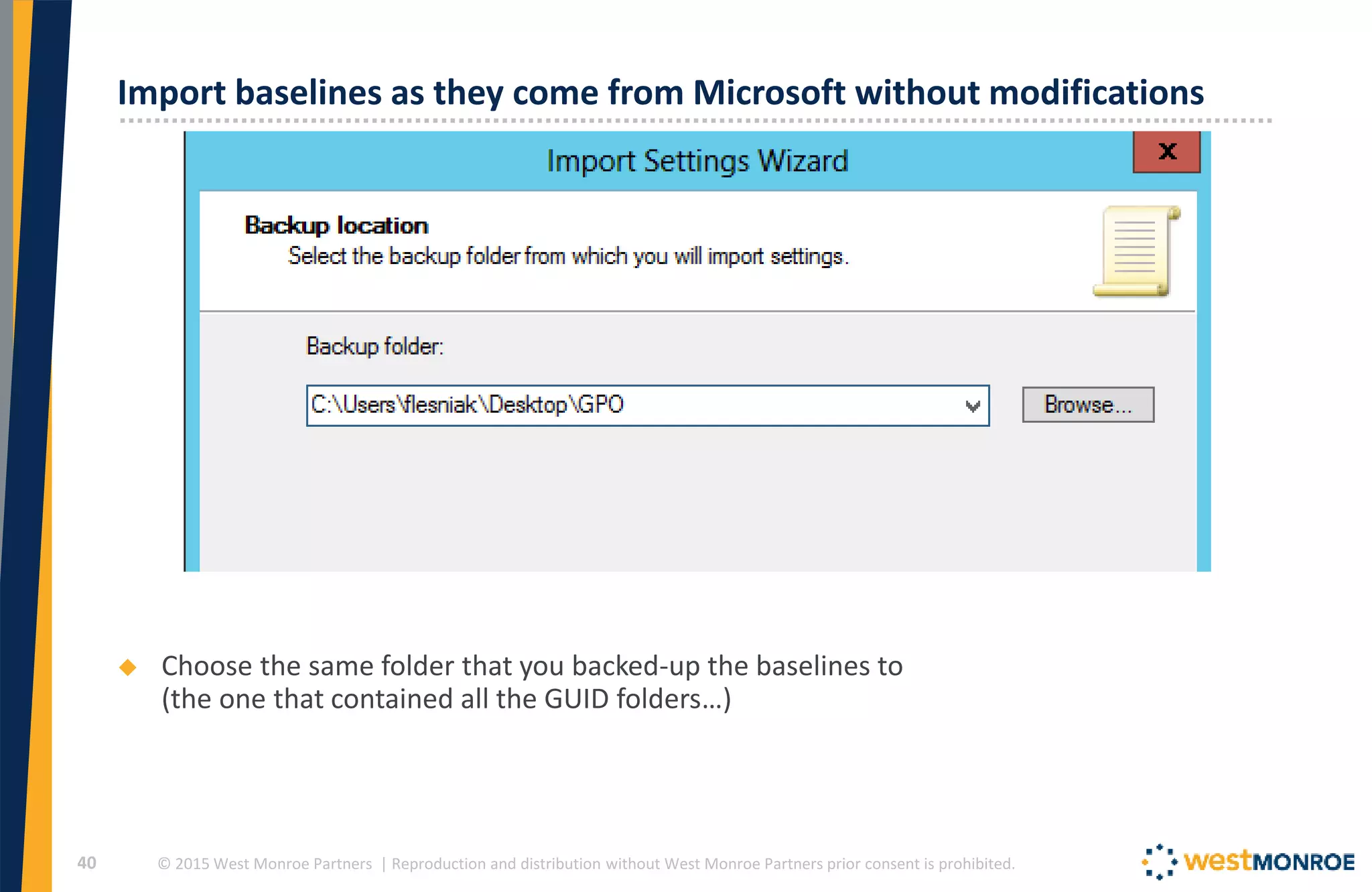 Securing your Windows Network with the Microsoft Security Baselines | PPT