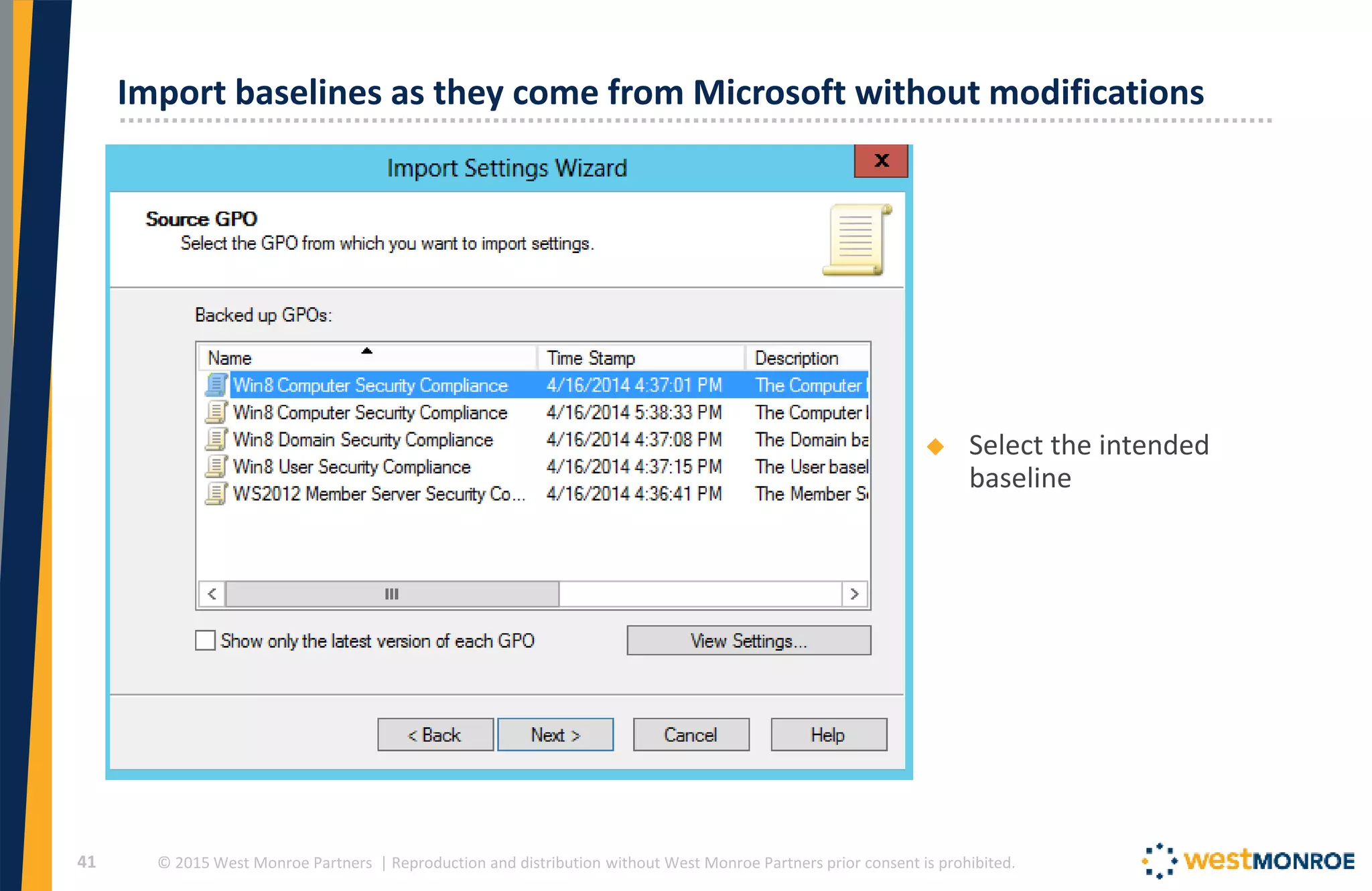 Securing your Windows Network with the Microsoft Security Baselines | PPT