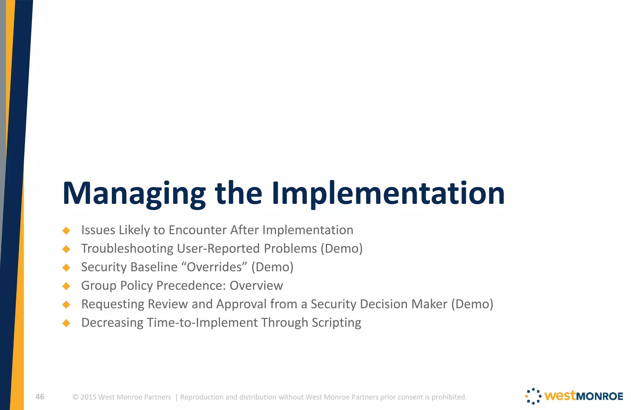 Securing your Windows Network with the Microsoft Security Baselines | PPT