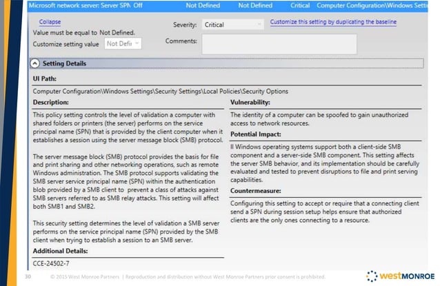 Securing your Windows Network with the Microsoft Security Baselines | PPT
