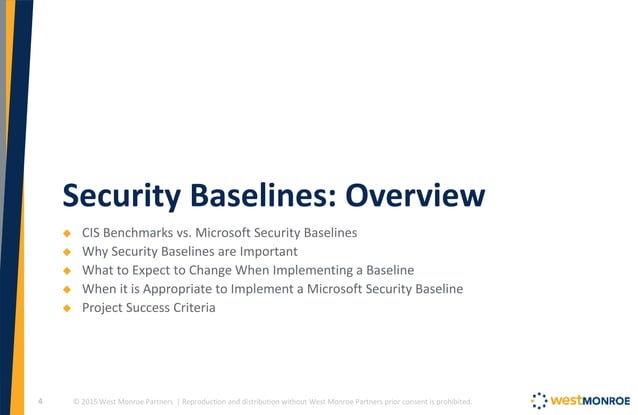 Securing your Windows Network with the Microsoft Security Baselines | PPT