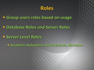 Securing you SQL Server - Denver, RMTT | PPT