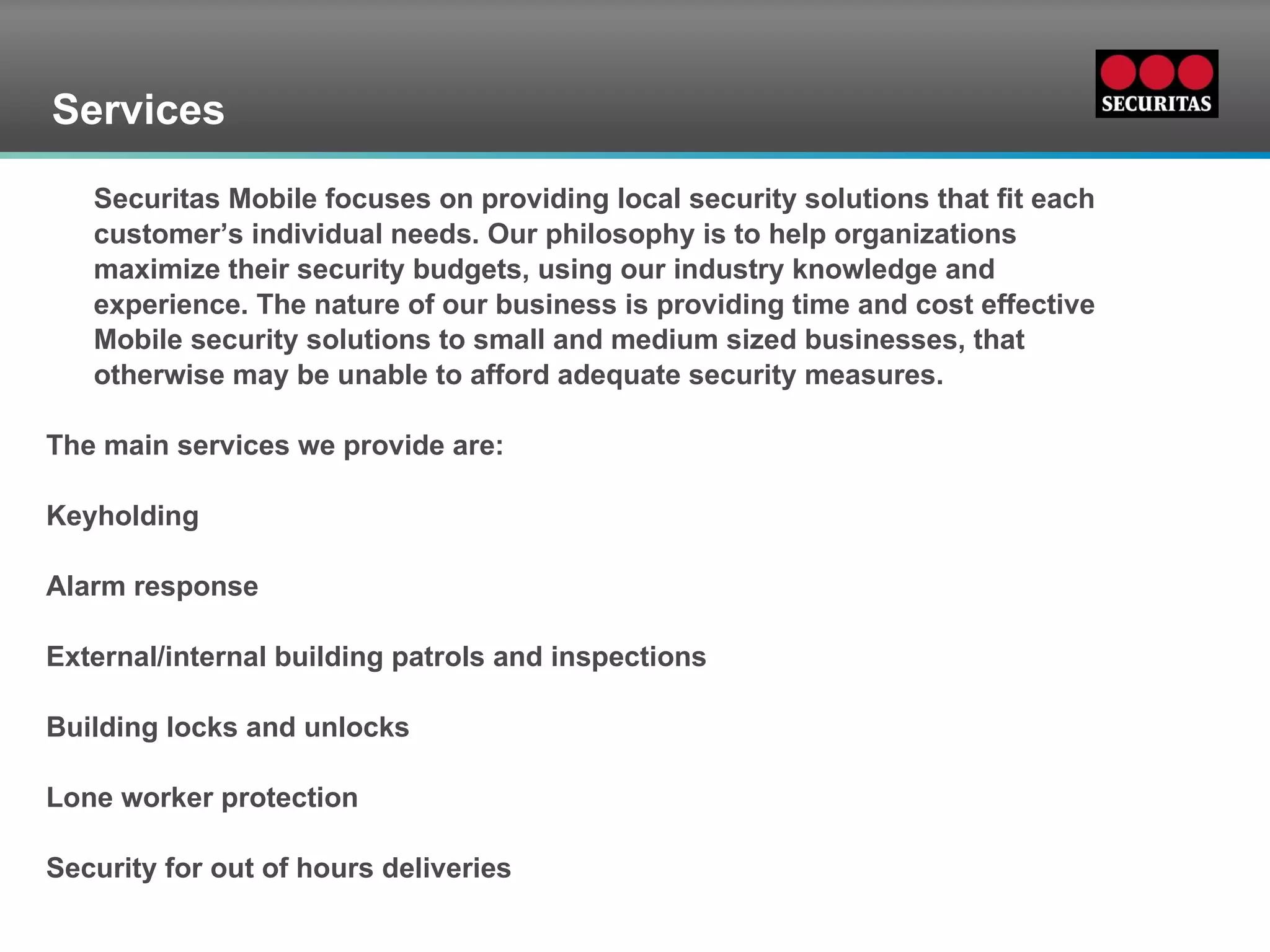 Securitas Generic Mobile | PPT