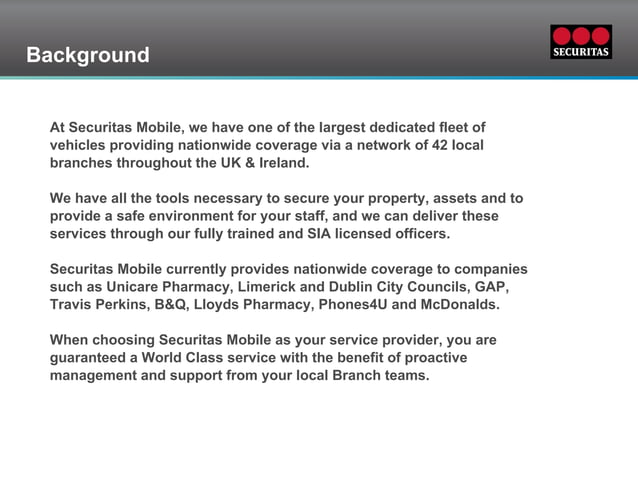 Securitas Generic Mobile | PPT