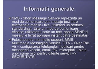 Securitate mobila - SMS by Bogdan Alecu | PDF