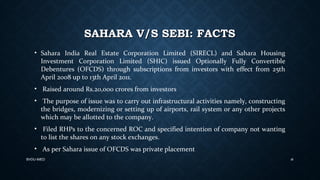 SEBI with Subrato Roy Case | PPT