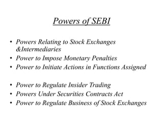 SECURITIES AND EXCHANGE BOARD OF INDIA (SEBI) | PPT