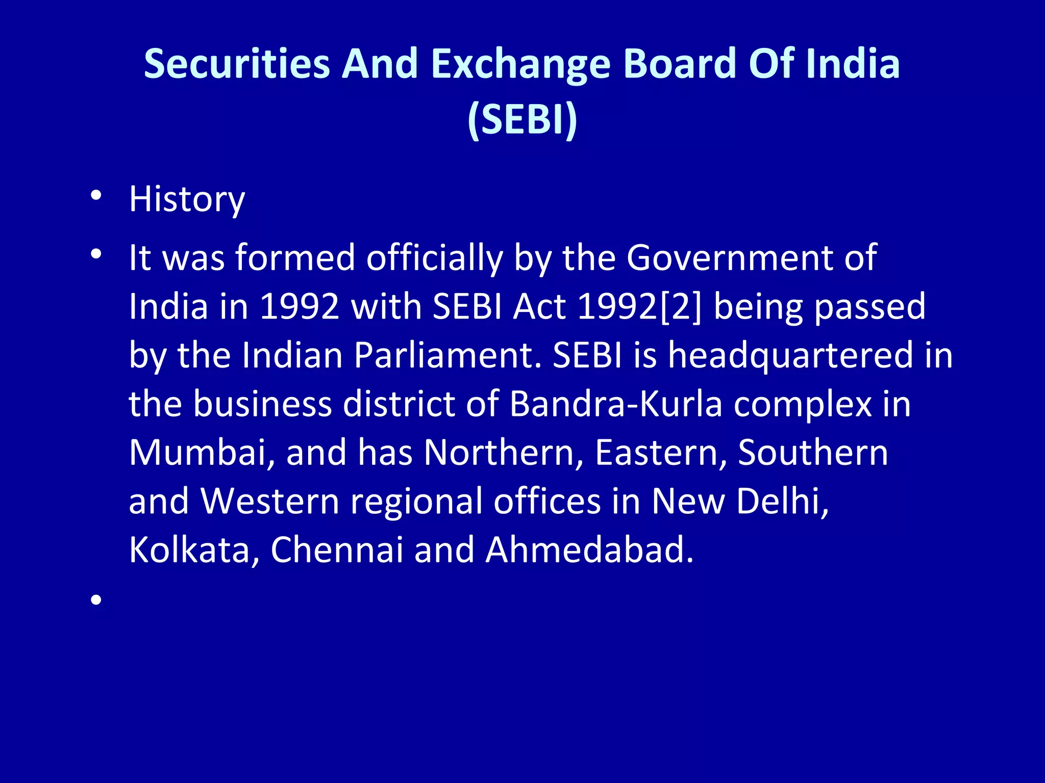 Securities and exchange board of indiaupdated (sebi | PPT